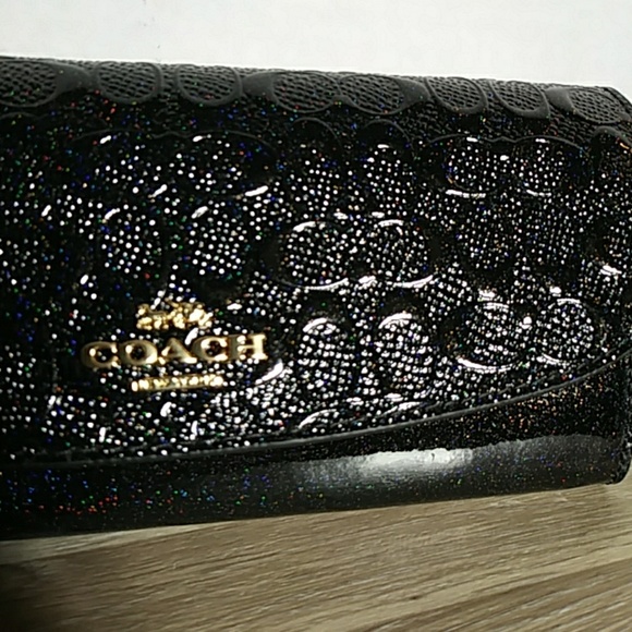 Coach | Bags | Coach Wallet Glitter Space Nasa Black Brand New | Poshmark